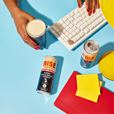 Original Black Nitro Cold Brew Coffee - Organic - Unsweetened - RISE ...